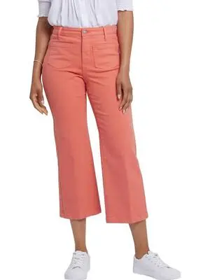 NYDJ Coco High-waist Wide-leg Jeans - Coral Haze