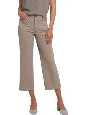 NYDJ Coco High-waist Wide-leg Jeans - Saddlewood