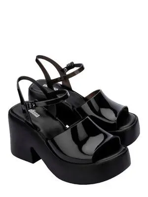Melissa Lina Platform Sandals - Black