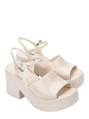 Melissa Lina Platform Sandals - Light Beige