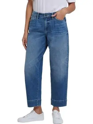 NYDJ Pleated High-waist Ankle Balloon Jeans - Picasso Lake