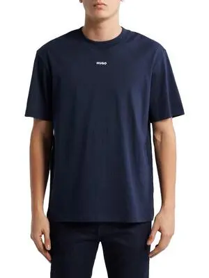 Hugo Dapolino Logo T-shirt - Dark Blue