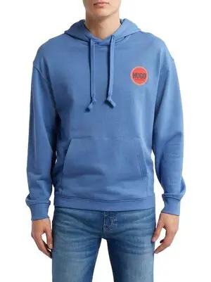 Hugo Decrincio Logo Graphic Hoodie - Open Blue