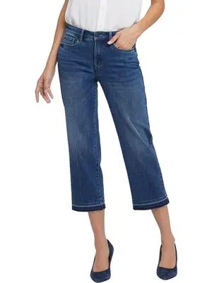 NYDJ Piper Released Hem Crop Straight Leg Jeans - Rioja Springs