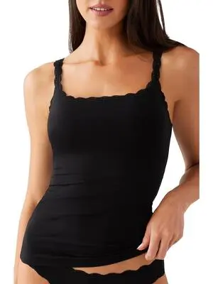 Wacoal Eyelet Lace Trim Shelf Bra Camisole - Night