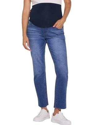 Motherhood Maternity Secret Fit Belly Slim Straight Leg Maternity Jeans - Medium Wash