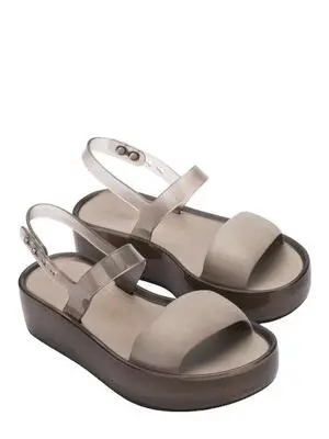 Melissa Melissa Float Platform Slingback Sandals Beige