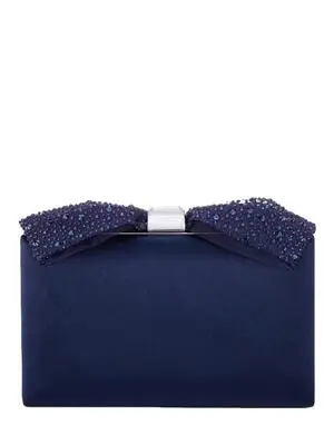 Nina Nina Selena Frame Clutch Navy