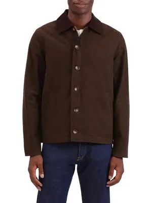 Bagatelle Classic Cotton Work Jacket - Chocolate