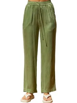 CRESCENT CRESCENT Pull-On Cupro Pants