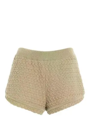 BARRIE Cashmere Tweed Shorts - Green