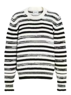 BARRIE Striped Sweater - Black