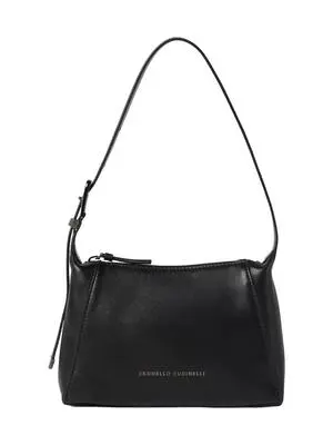 Brunello Cucinelli Logo-debossed Shoulder Bag Black