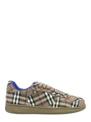 Burberry Burberry Checked Sneakers Brown