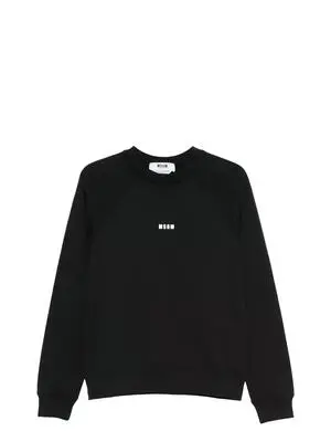 MSGM Cotton Sweatshirt - Black