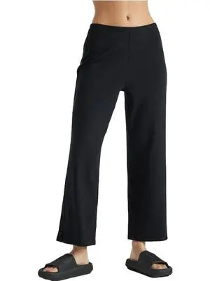 LOSANO Off-duty Ribbed Lounge Pant - Black