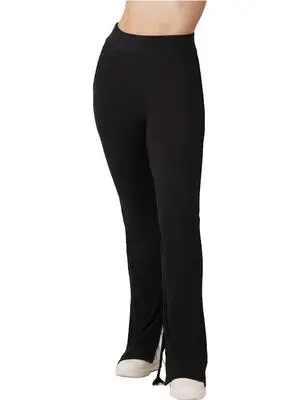 LOSANO Grace Flared Lounge Pant - Black