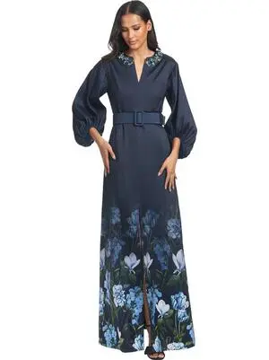 Sachin & Babi Olympia Floral Gown - Multicolor