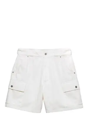 Prada Denim Bermuda Shorts - White