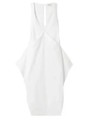 Khaite Kenith Cotton-poplin Gown - White