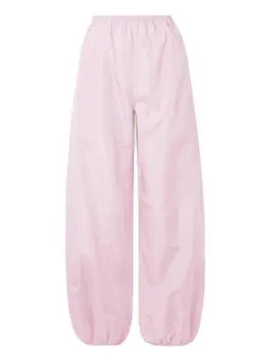 Alaïa Silk-taffeta Track Pants - Pink