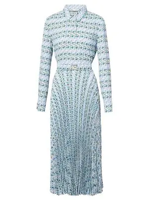 Tory Burch Printed Twill Midi Shirt Dress - Multicoloured