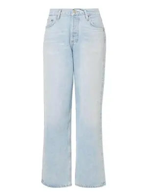 AGOLDE V-waist Baggy Straight Jeans - Blue