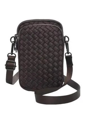 SOL AND SELENE Divide & Conquer Woven Neoprene Bag - Chocolate
