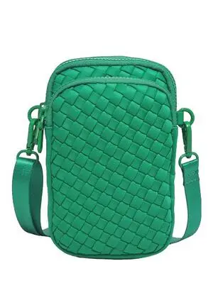 SOL AND SELENE Divide & Conquer Woven Neoprene Bag - Kelly Green