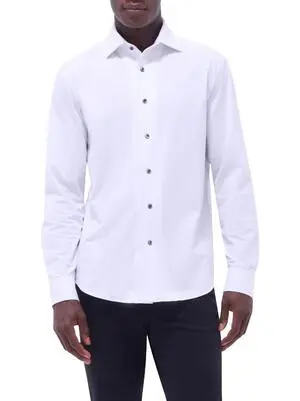 BUGATCHI Devon Ooohcotton® Solid Button-up Shirt