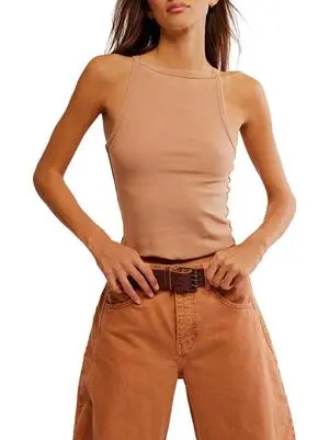Free People Free People Mia Rib Tank Macchiato