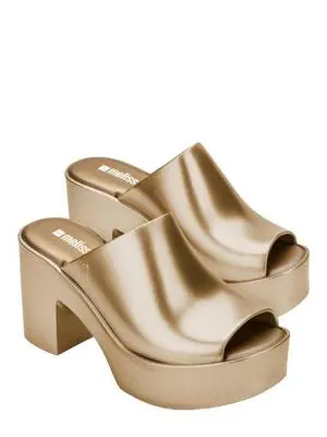 Melissa Melissa Hype Platform Slide Sandal Gold