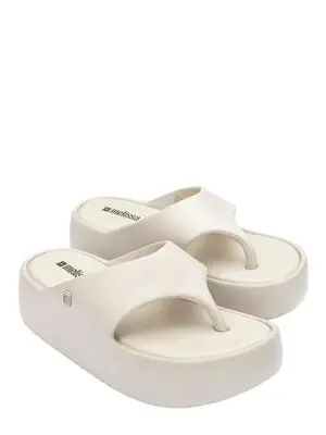 Melissa Free Platform Flip Flop - Beige