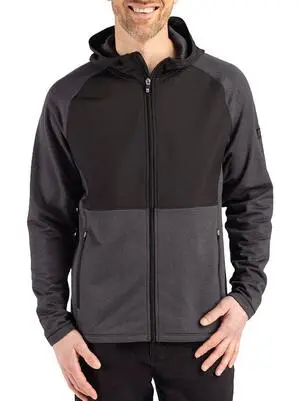 Cutter & Buck Peshastin Fleece Hybrid Jacket - Black Heather