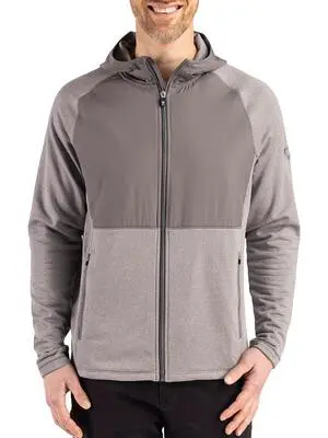 Cutter & Buck Peshastin Fleece Hybrid Jacket - Elemental Grey Heather