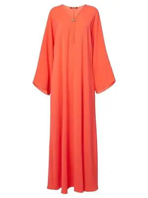 Max Mara Lillo Cady Maxi Dress - Red