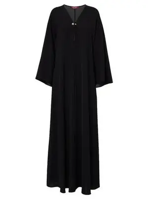 Max Mara Lillo Cady Maxi Dress - Black