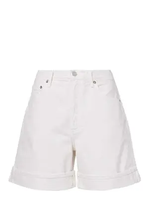 AGOLDE Dame High-rise Denim Shorts - White