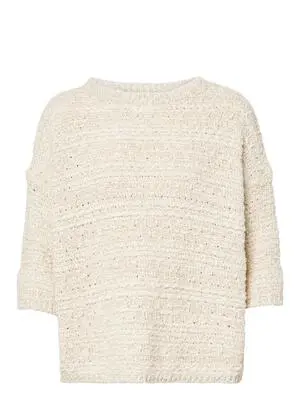 Max Mara Arda Cotton-blend Sweater - White