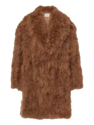 YVES SALOMON Feather Coat - Brown