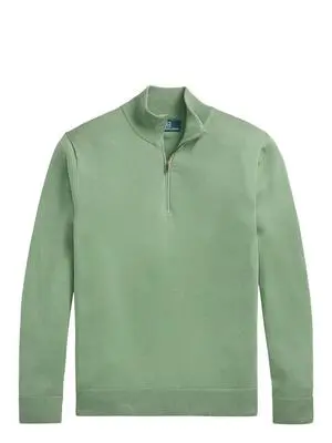 Polo Ralph Lauren Cotton Quarter-Zip Sweater Faded Mint