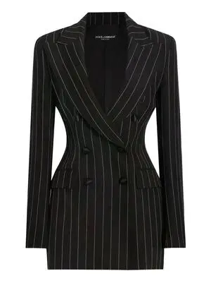 Dolce & Gabbana Striped Blazer - Black