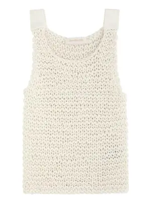 ZIMMERMANN Zimmermann Illuminate Open-Knit Cotton Tank