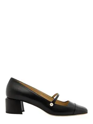 JIMMY CHOO Elisa 45 Leather Pumps - Black