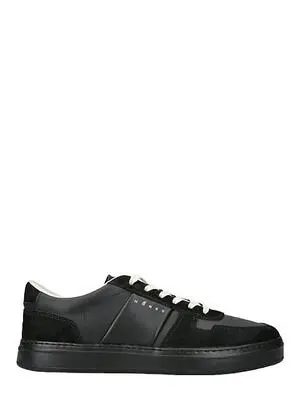 Hogan H-tv Logo-print Leather Low-top Trainers - Black