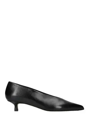 AeydĒ Clara Pointed-toe Leather Pumps - Black