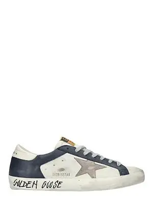 GOLDEN GOOSE Super-star Leather Low-top Trainers - White/navy
