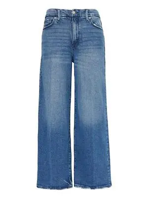 Good American Good Waist Palazzo Crop Wide-leg Jeans - Indigo338