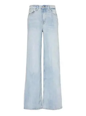 Good American Five-pocket Wide-leg High-rise Jeans - Indigo634