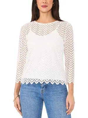 Vince Camuto Lace Blouse - New Ivory